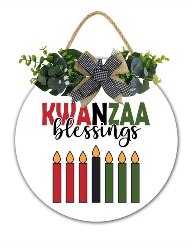 kwanzaa Blessings Happy Kwanzaa Sign for Front Door African American ...
