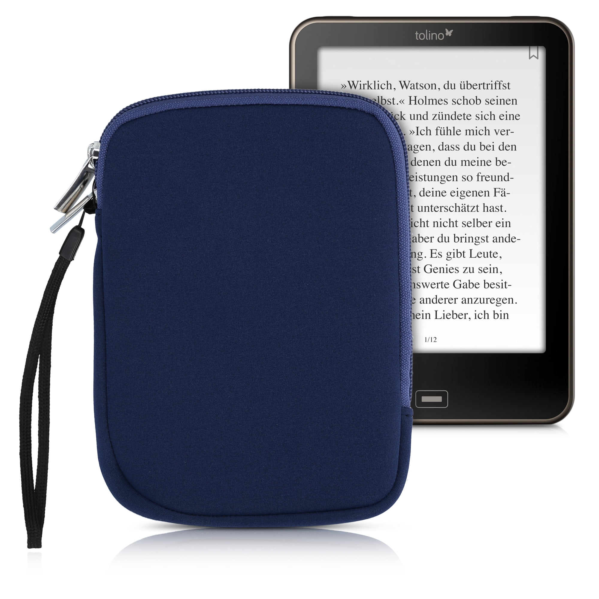 kwmobile Neoprene e-Reader Pouch Size 6" eReader - Universal eBook ...