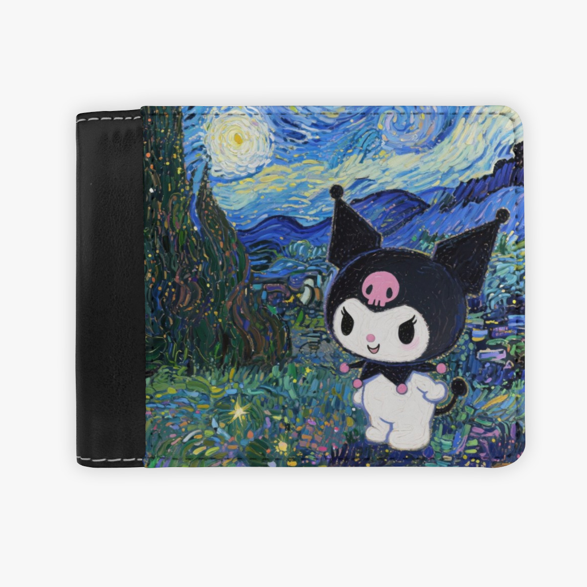 kxuromi Fashionable double-fold wallet with multi-functional partitions ...