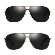 Polarized Aviator Sunglasses Mirrored Lens Classic Aviator Polarized ...