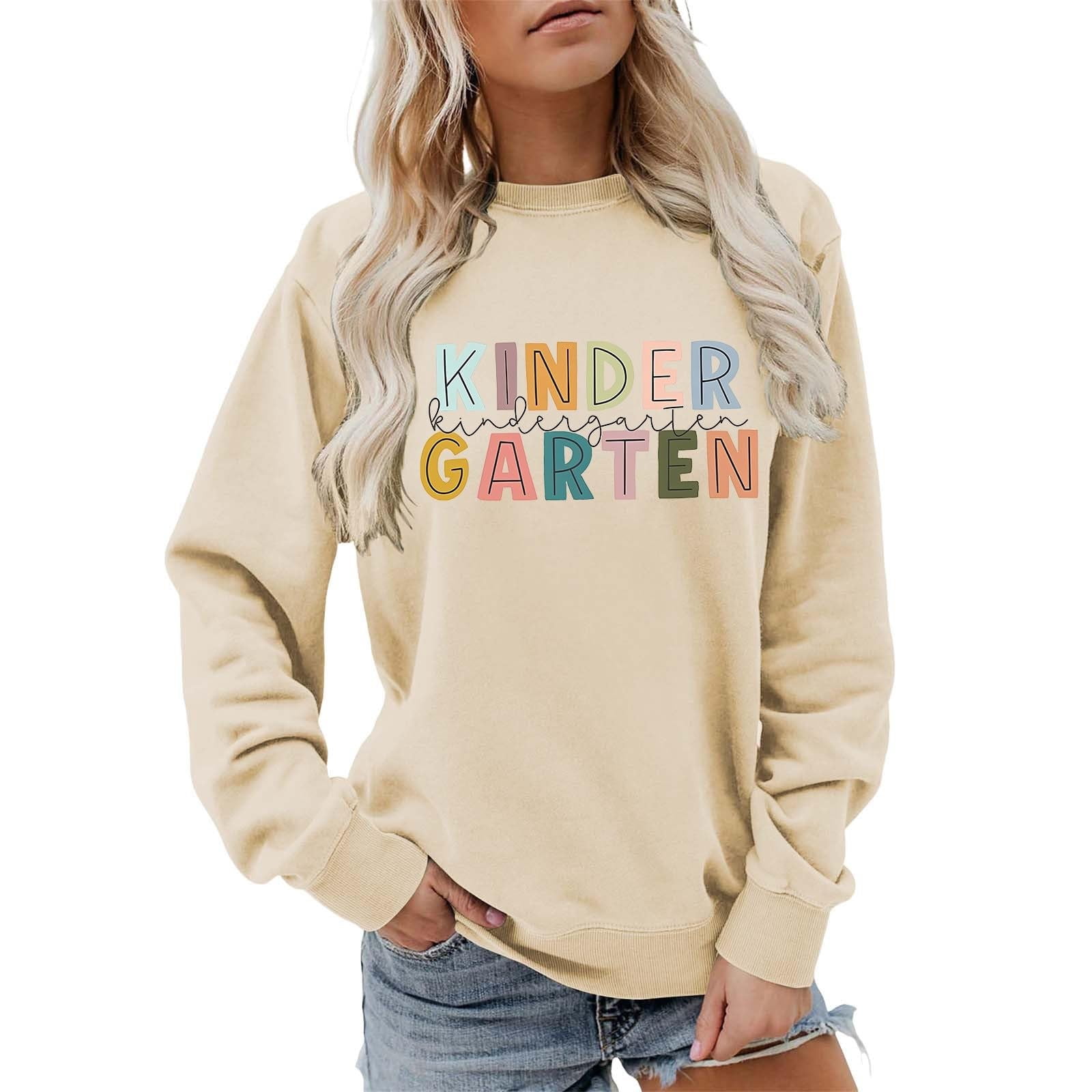 kytmyeq Oversized Sweaters For Women 2024 First Day Of School Pullover ...