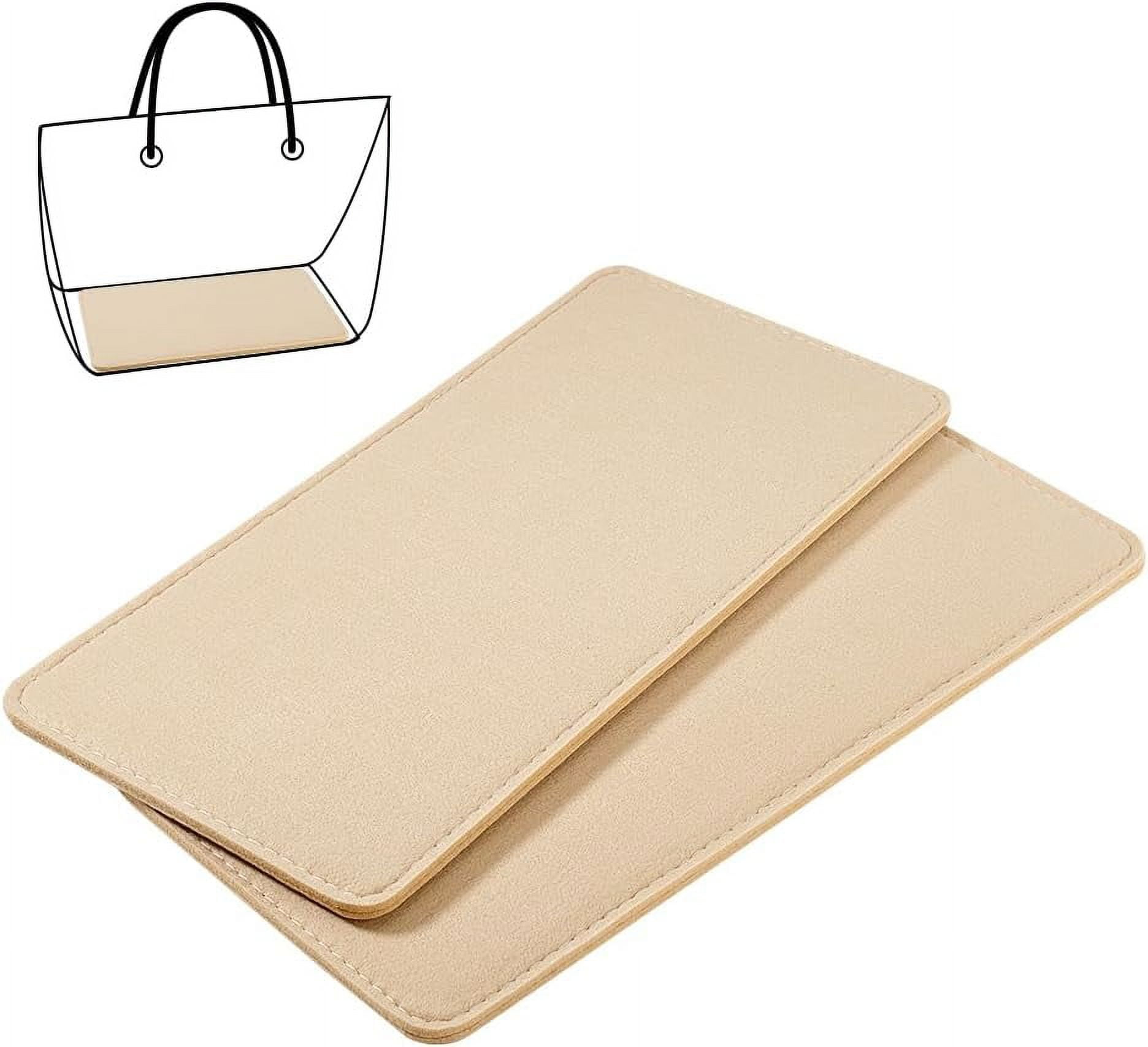 l 2pcs Felt Base Shaper 13.3 x 6.5 inch Purse Shaper Beige Bag Shaper ...