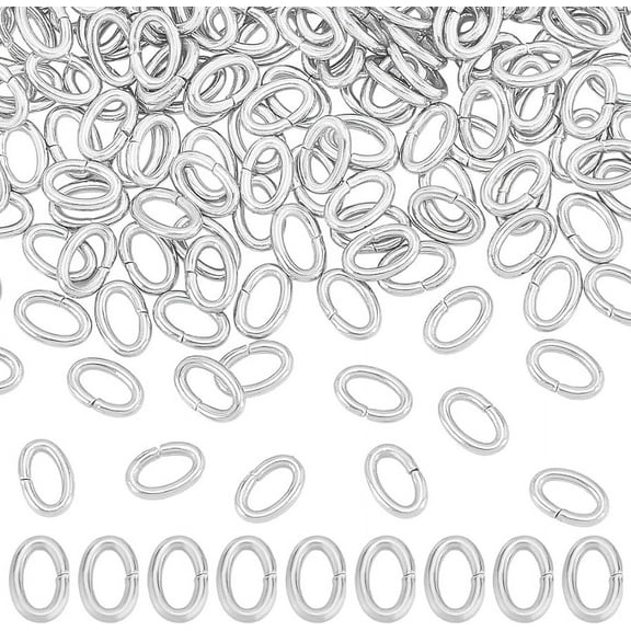 900Pcs Aluminum Wire Open Jump Rings Black Open Jump Rings Connectors ...