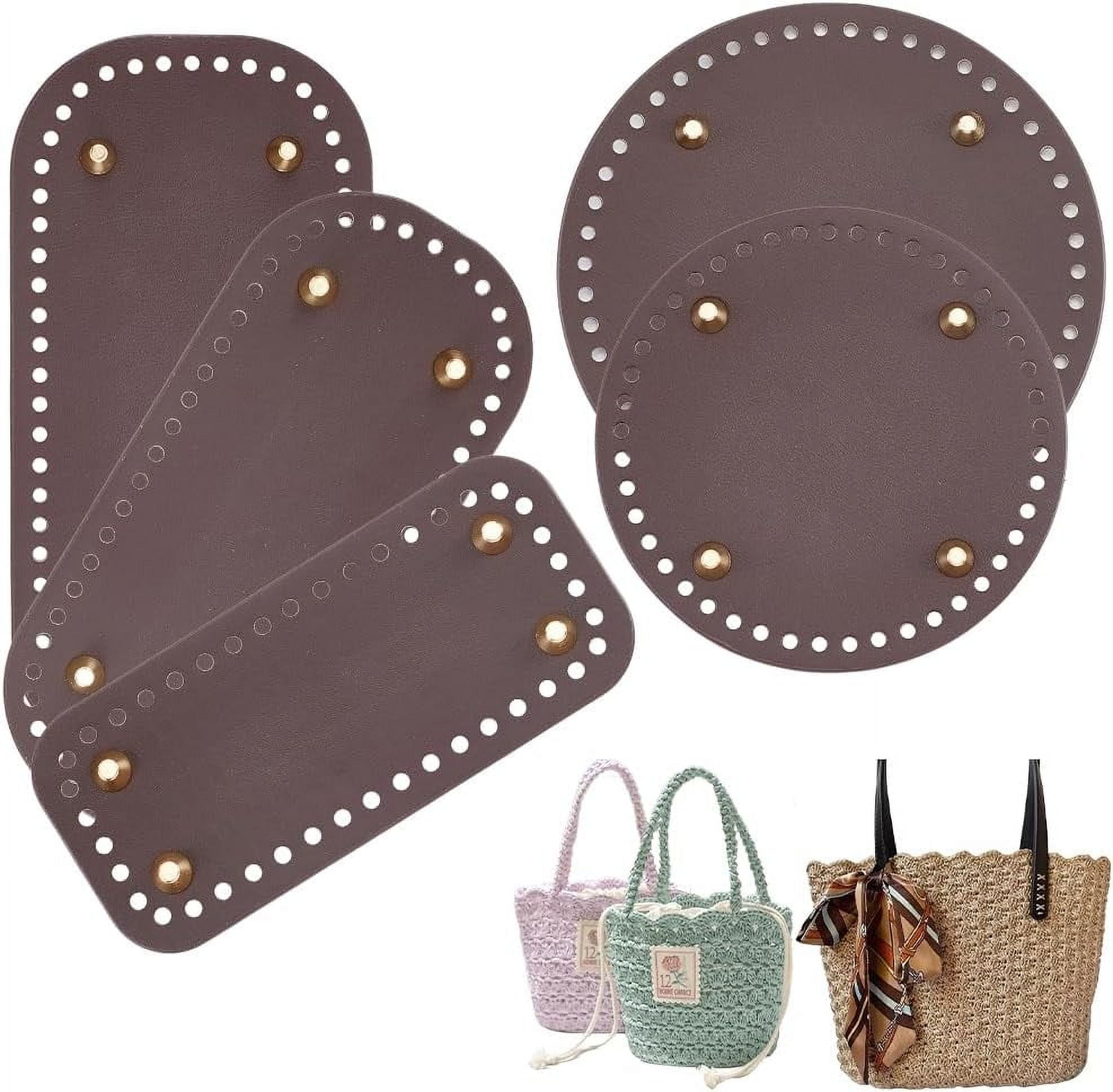 l 5pcs Purse Bottom for Crochet 3 Shapes Bag Bottom Oval/Round ...