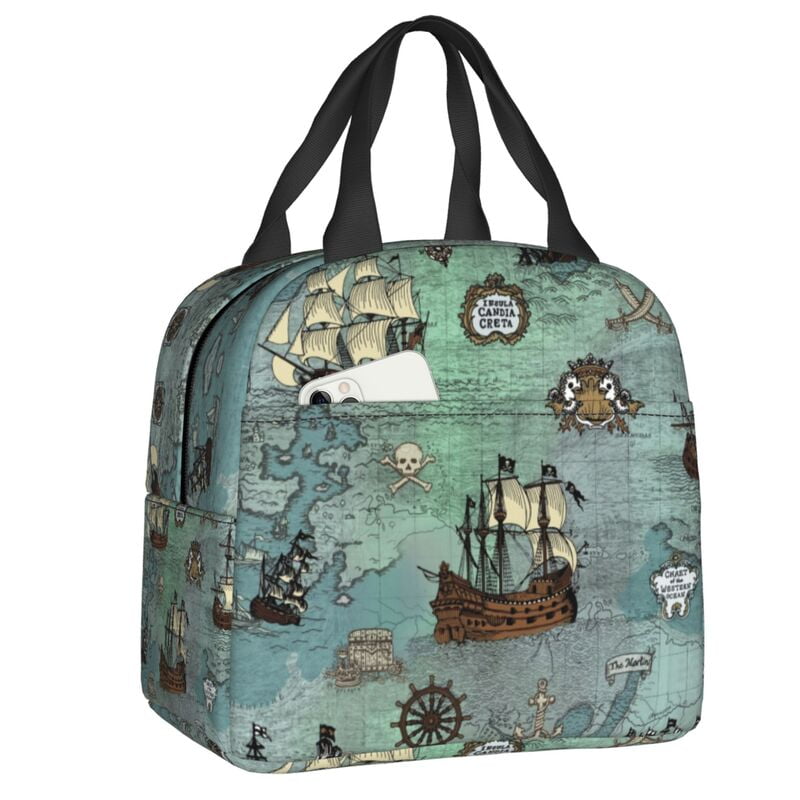 l Anchor Themed Portable Lunch Box Multifunction Sailing Sailor Cooler ...