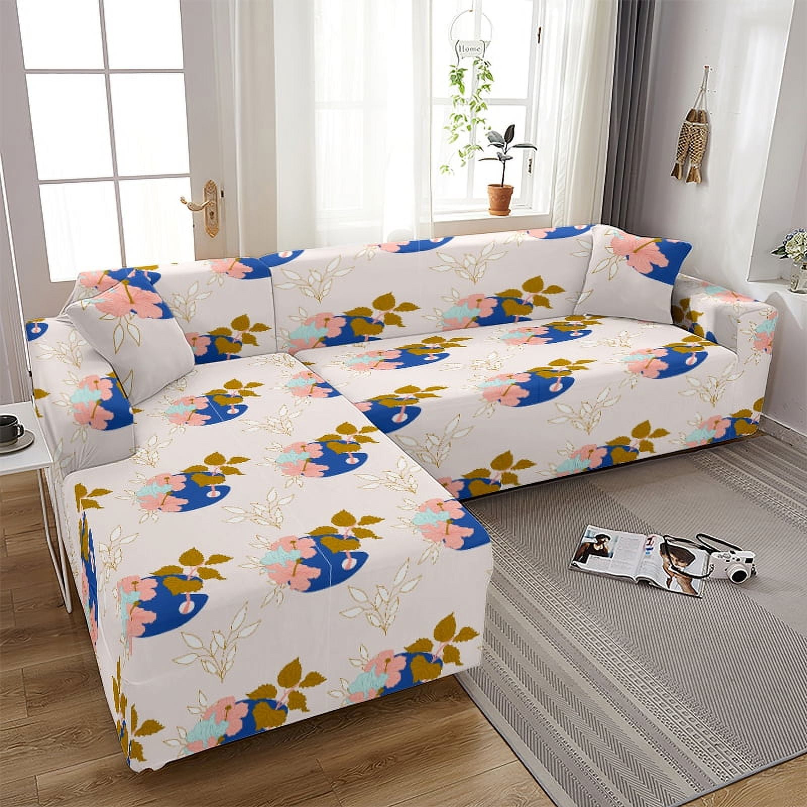 l Compass Sofa Covers for Living Room Strawberry Flower Cover De Sofa ...