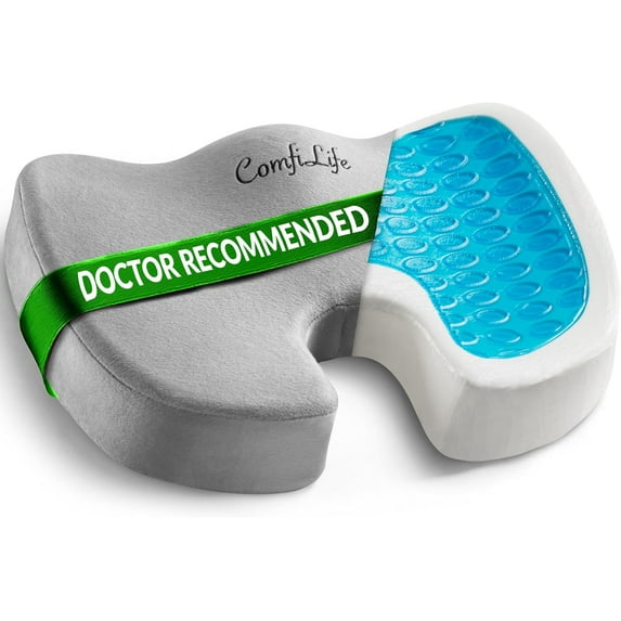 l Enhanced Seat Cushion – Office Chair Non-Slip & Memory Foam Coccyx ...