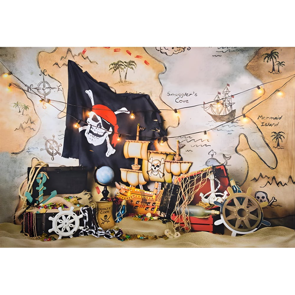 l Rudder Star Photography Backdrop Wooden Splint Board Sailor Portrait ...