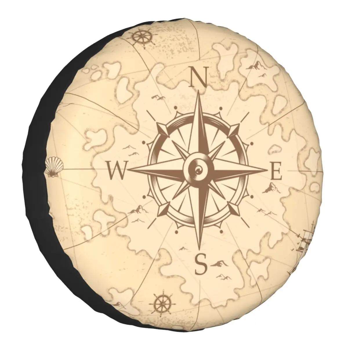 l Symbol Tire Cover 4x4 Sailor Anchor Compass Spare Wheel Protector 14 ...