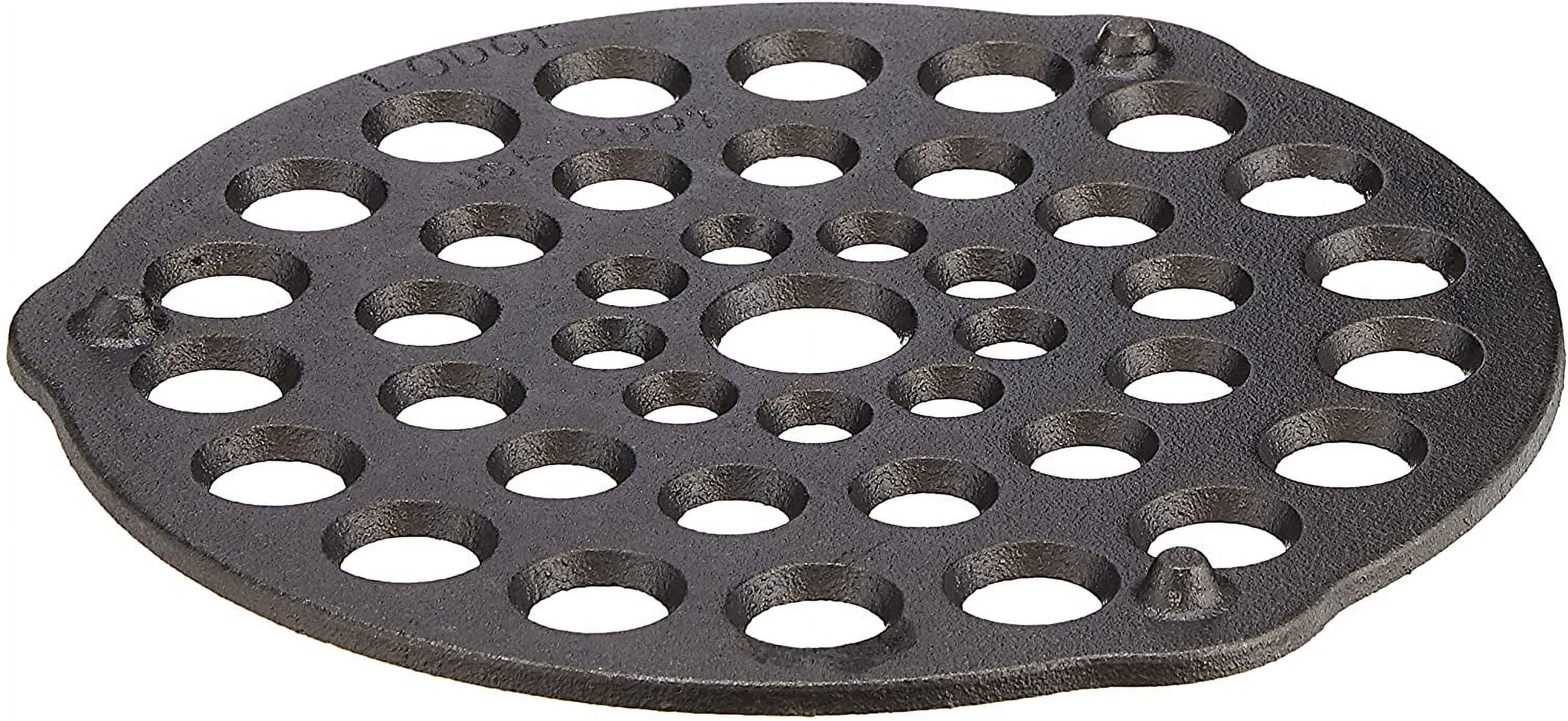 **l8dot3 cast iron meat rack/trivet, pre-seasoned, 8-inch - Walmart.com