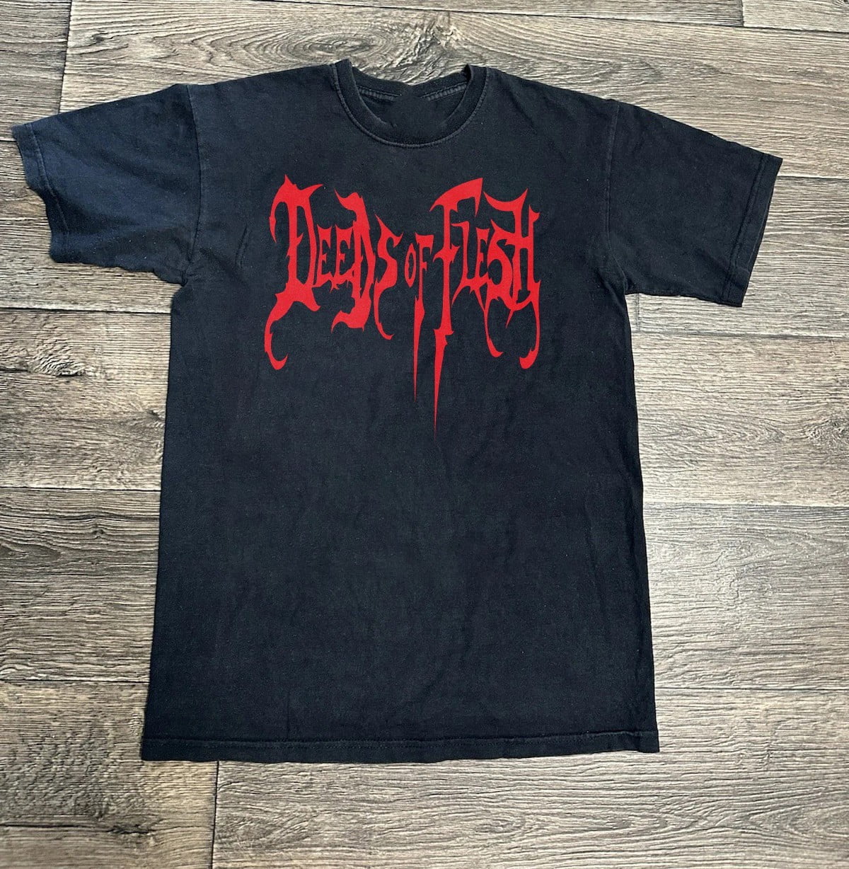lOGO DEEDS OF FLESH Band Shirt Black short sleeve All sizes S-5Xl ...