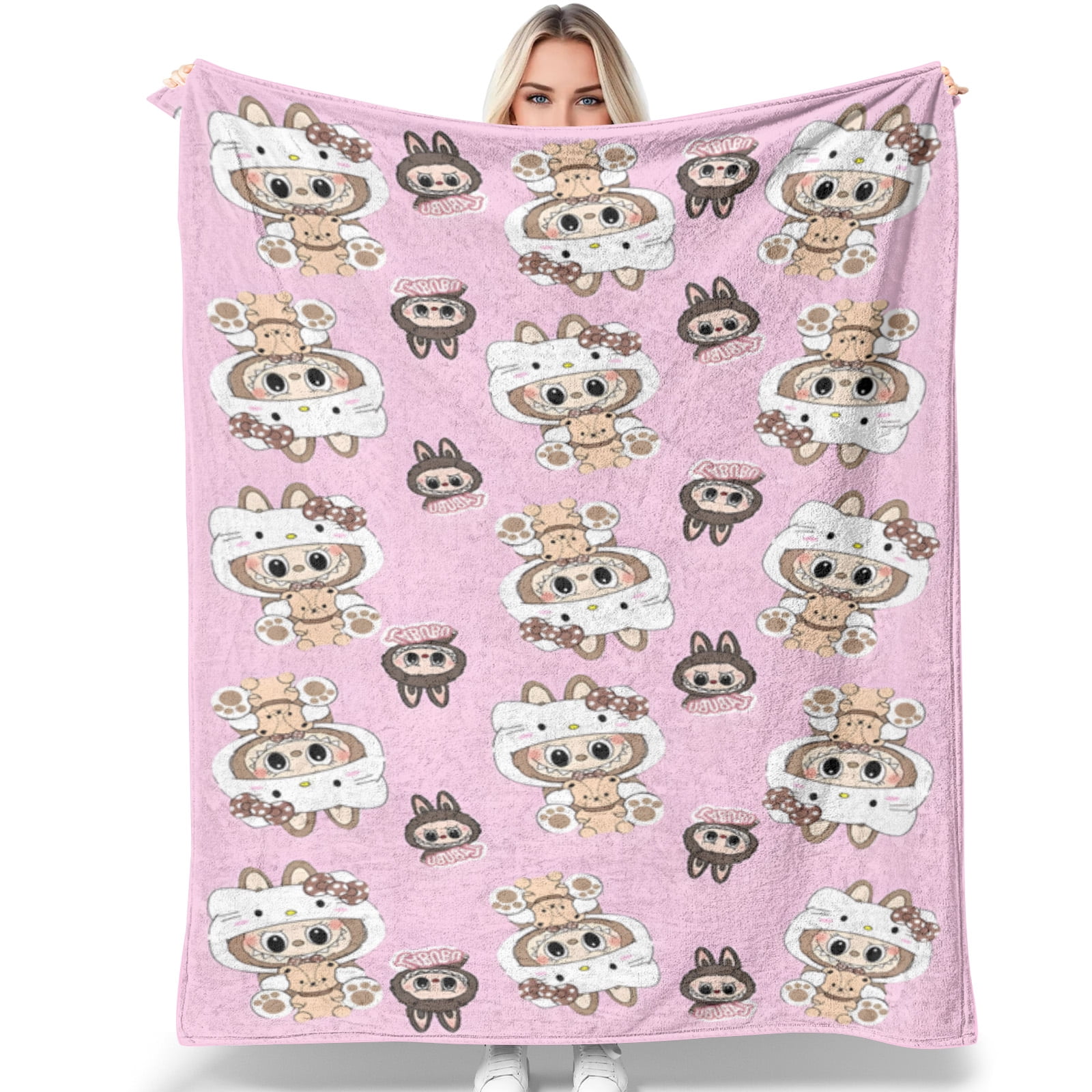 la- BB Blanket Soft Cozy Throw Blanket Plush Lightweight Warm Fuzzy ...