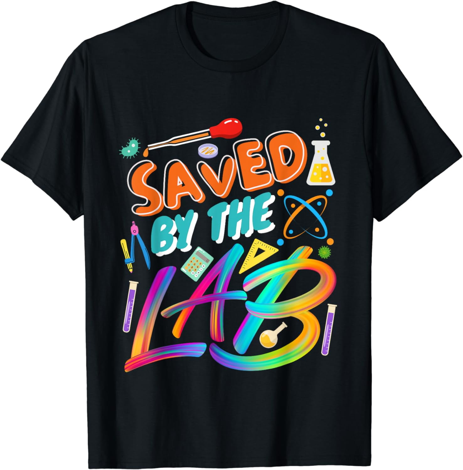 lab week 2024 saved by the lab Retro Medical Laboratory Tech Short T ...