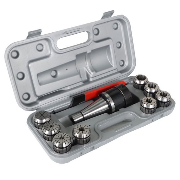 labwork 10-Piece #40 ER-40 Spring Collet Chuck Set Accuracy .0005" New ...