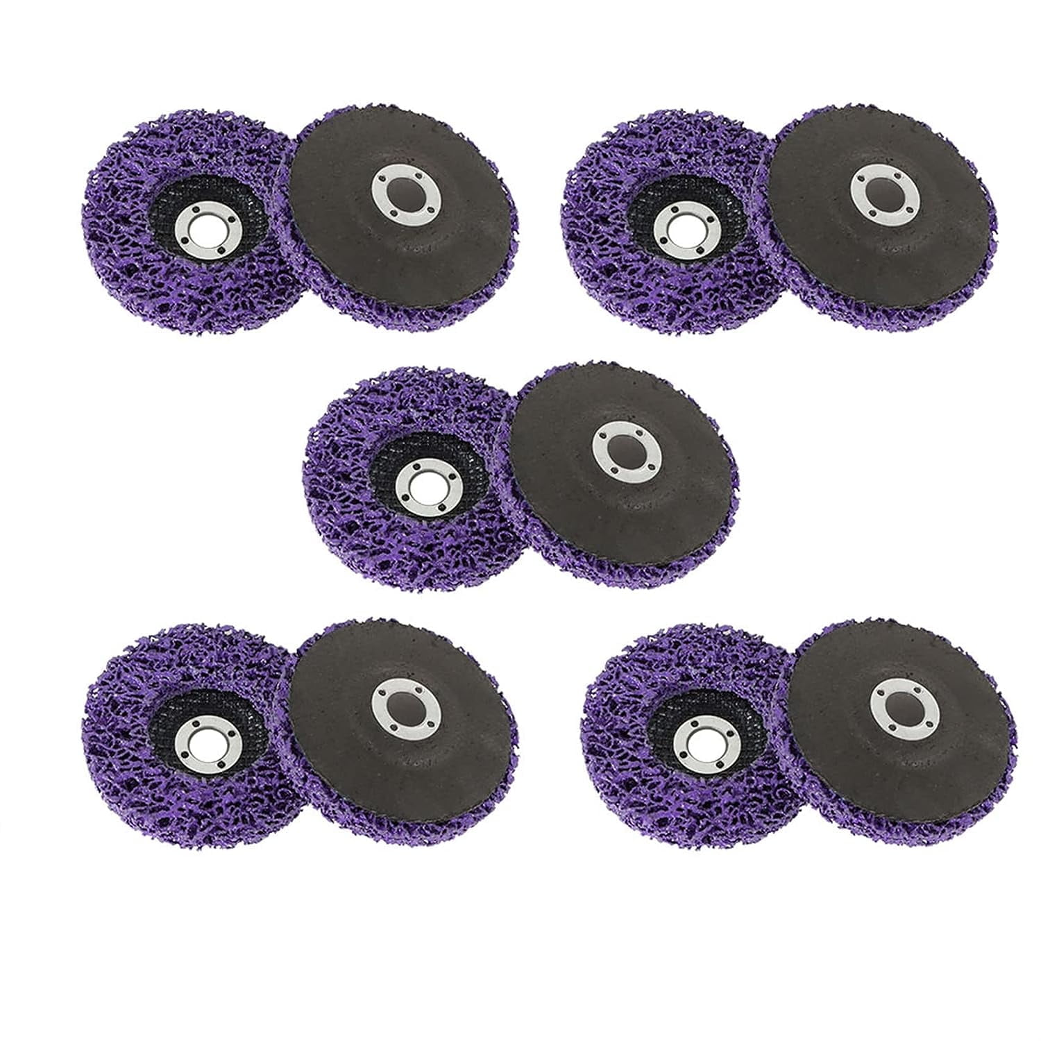 labwork 10Pcs 4 x 5/8 Purple Quick Change Easy Strip Discs Poly ...