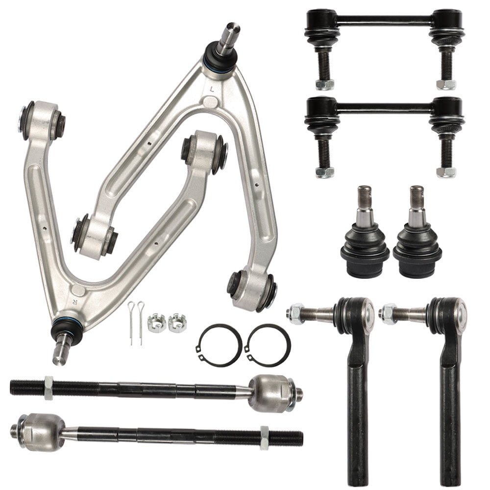 labwork 10Pcs Front Upper and Lower Control Arm Ball Joint Tie Rod End ...