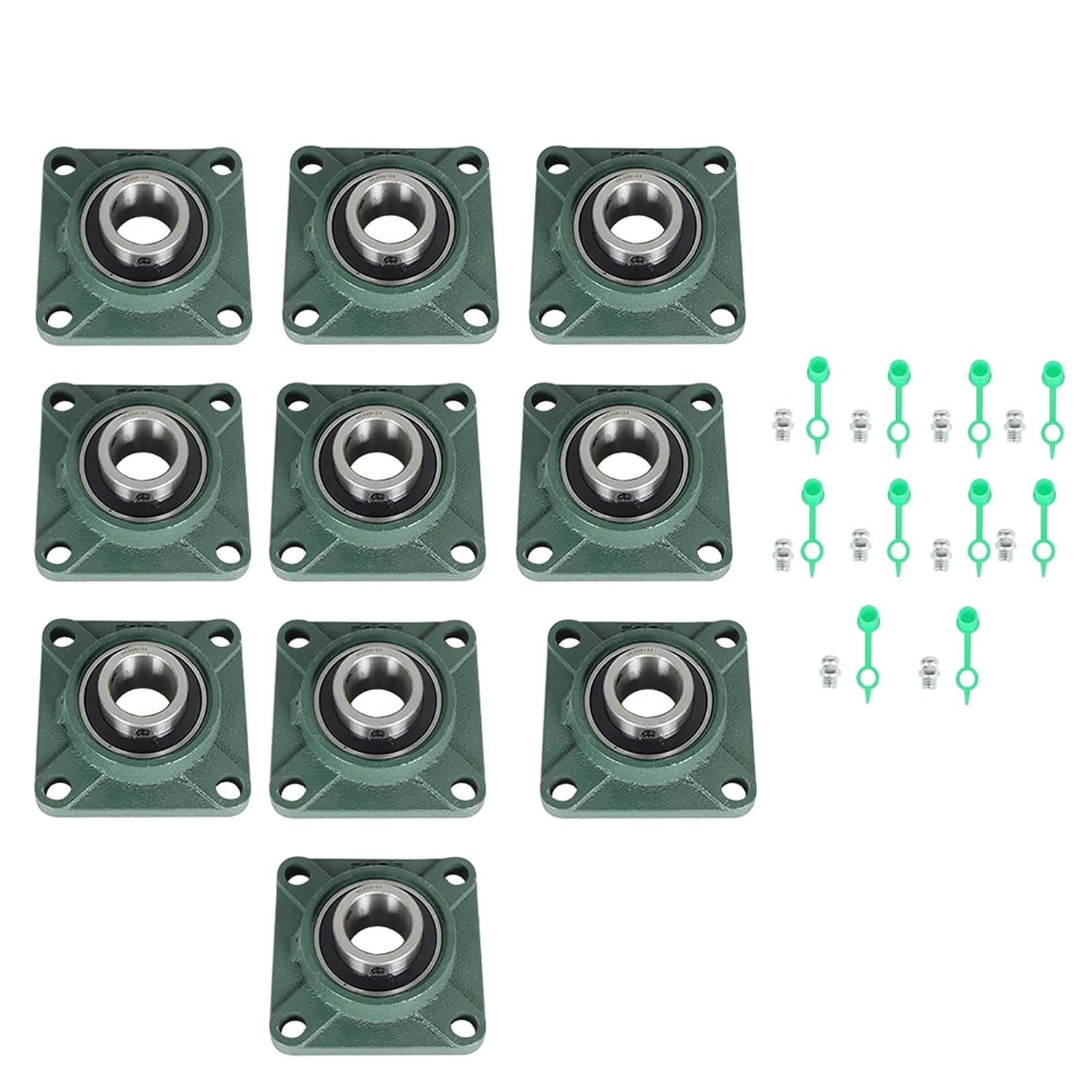 labwork 10Pcs UCF208-24 Pillow Block Bearing 1-1/2 Inch Bore Pillow Block Bearings Bearing Steel ...