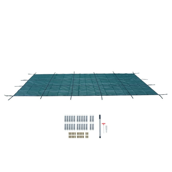 labwork 18x34 ft Pool Safety Cover Rectangular Inground Swimming Pool ...