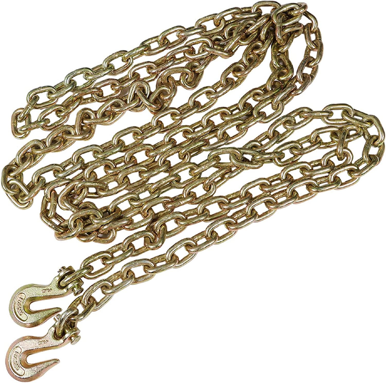 labwork 3/8" 20' G70 Tow Chain Tie Down Binder With Grade 70 Hooks ...