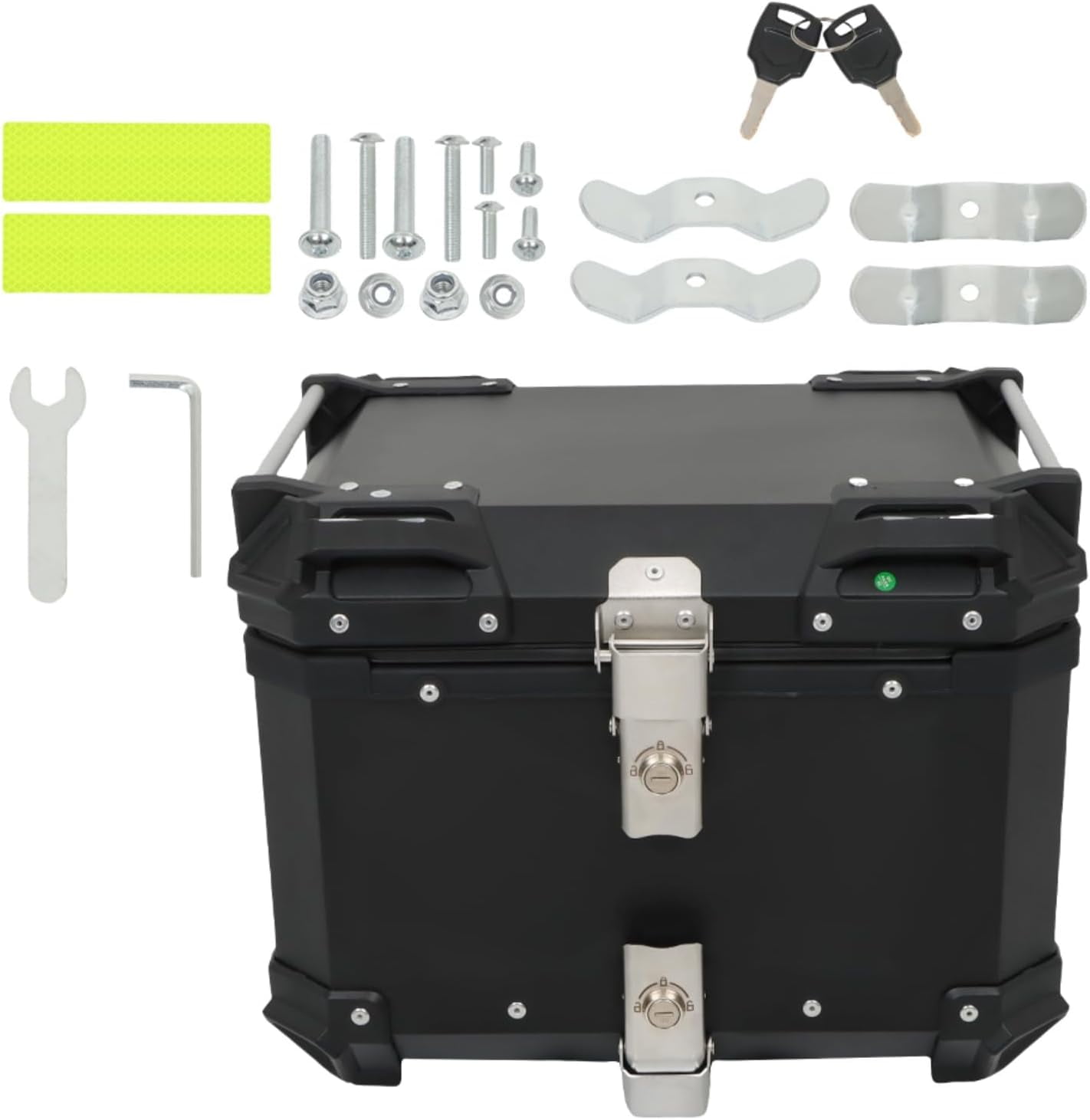 labwork 45L Motorcycle Top Case Tail Box with Mounting Plate Hard ...