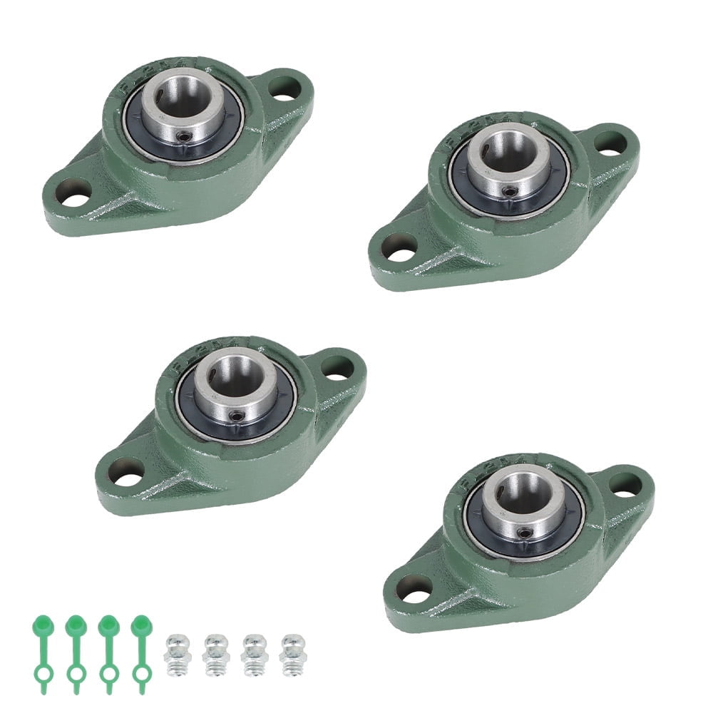 labwork 4PCS UCFL204-12 Solid Pillow Block Flange Mounted Bearing 3/4" Bore 2 Bolt New - Walmart.com