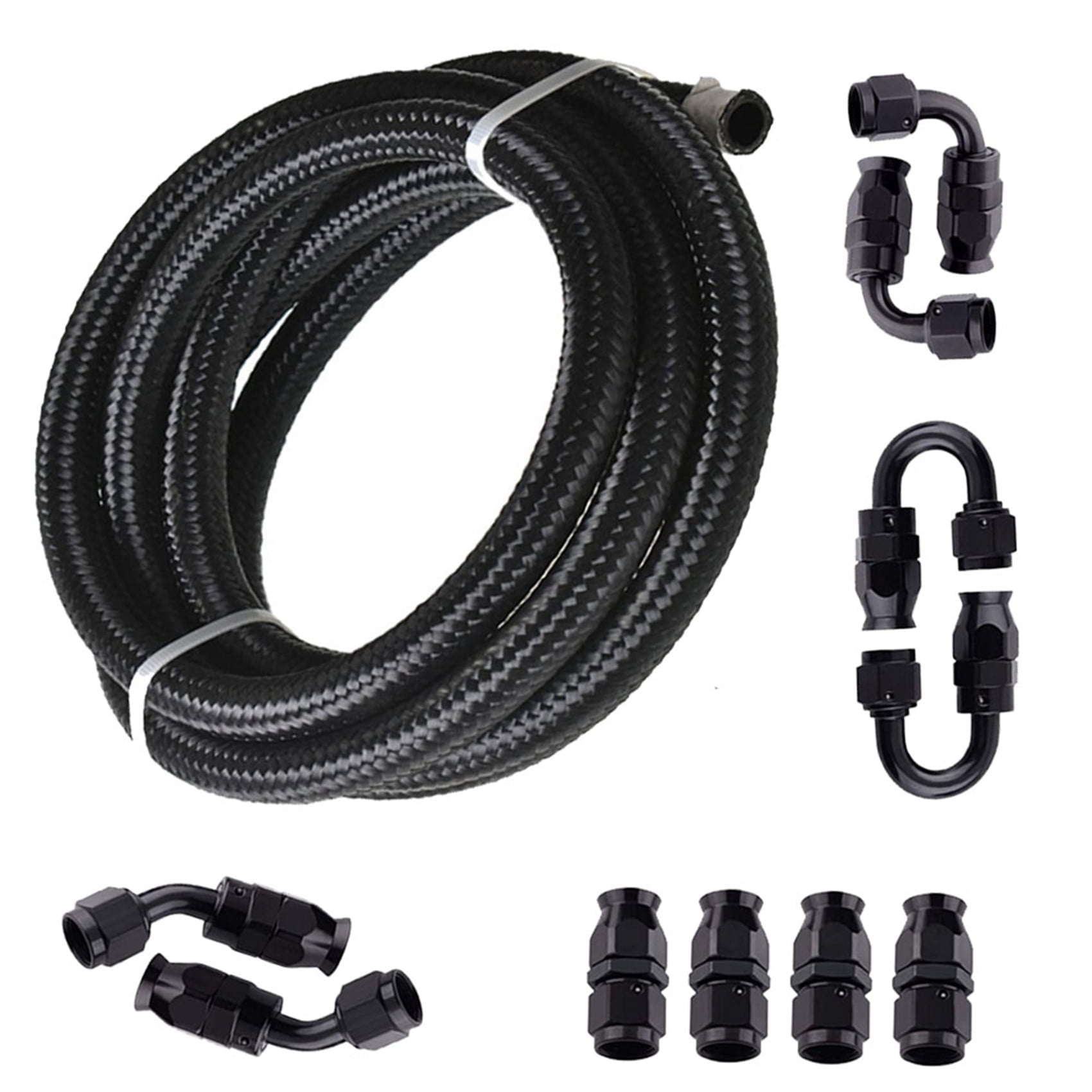 labwork 6AN Nylon Teflon Fuel Line Hose Kit E85 Oil Line Hose with ...