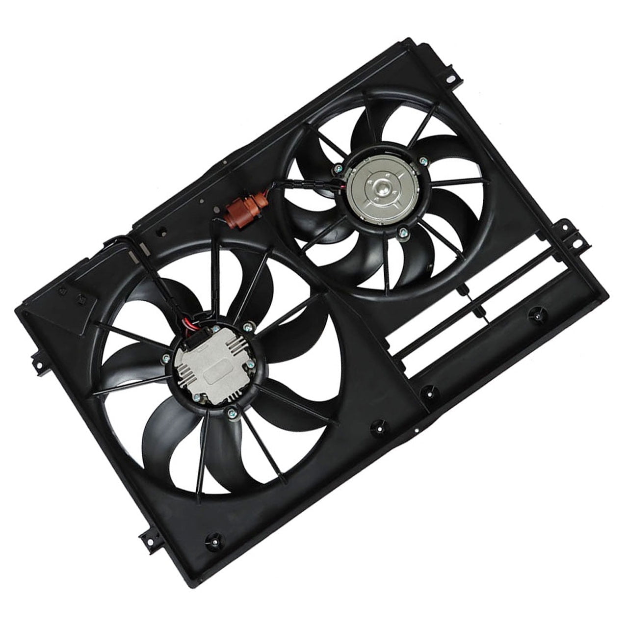 labwork AC Condenser Radiator Cooling Dual Fan Assembly 1K0959455 ...