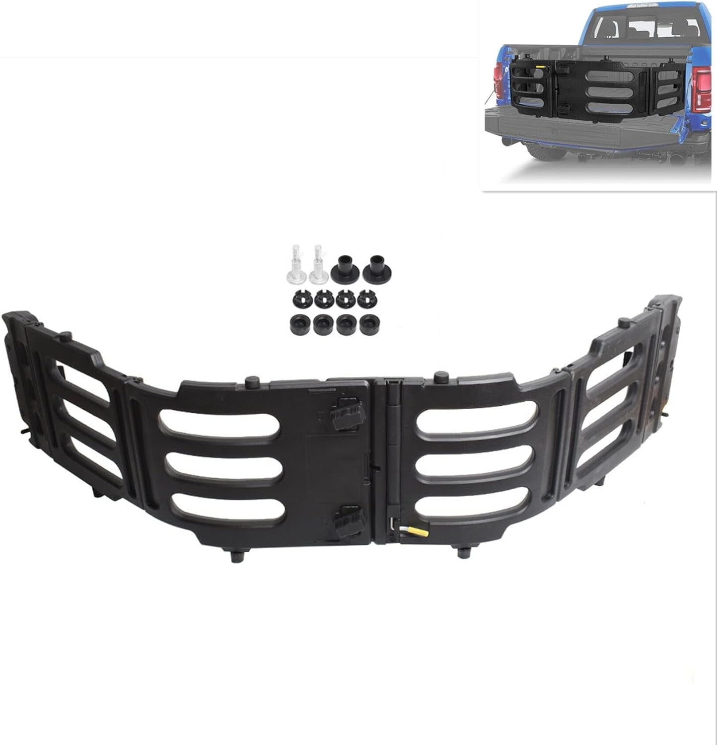 labwork Black Stowable Bed Extender Kit Replacement for 2015-2020 F-150 ...