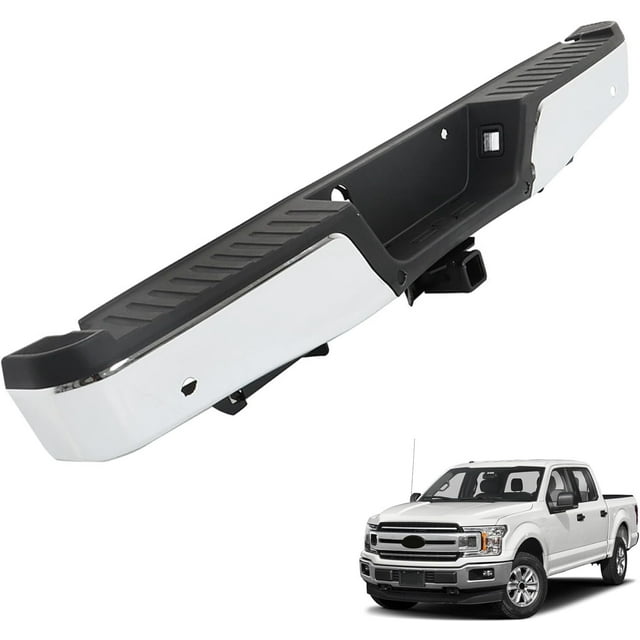 labwork Chrome Rear Bumper Assembly Replacement for 2015-2019 F150 ...