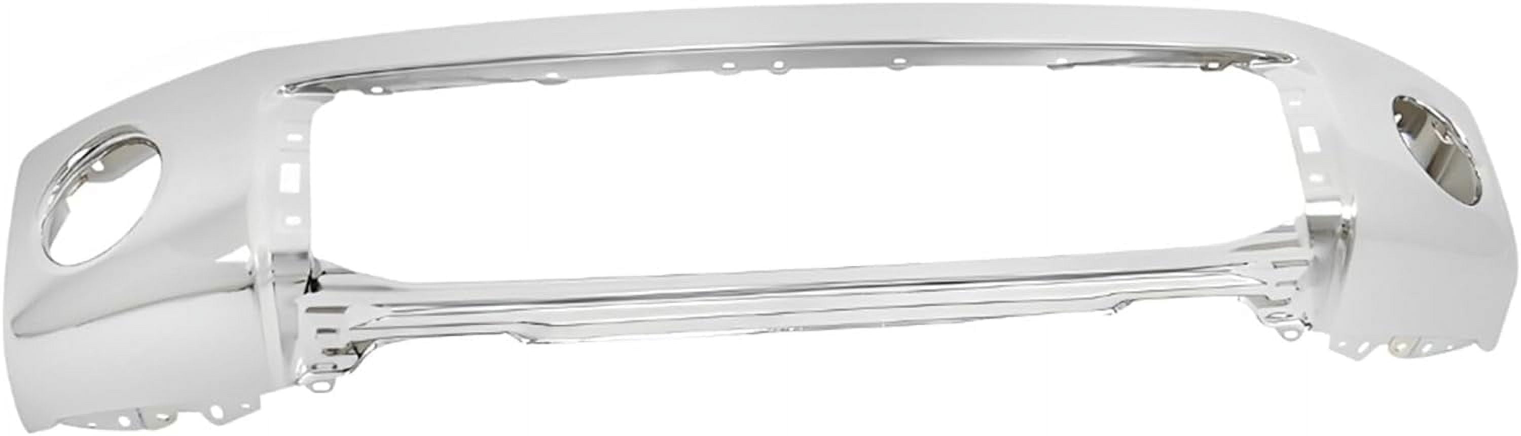 labwork Chrome Steel Front Bumper without Park Assist Sensor Holes Replacement for Toyota Tundra ...