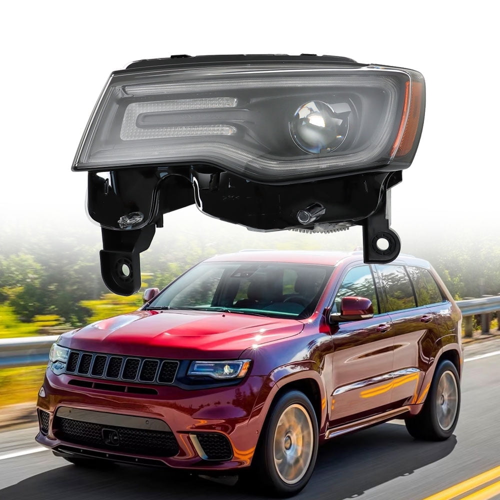 labwork Fit For 2019-2021 Jeep Grand Cherokee Black HID/Xenon LED ...