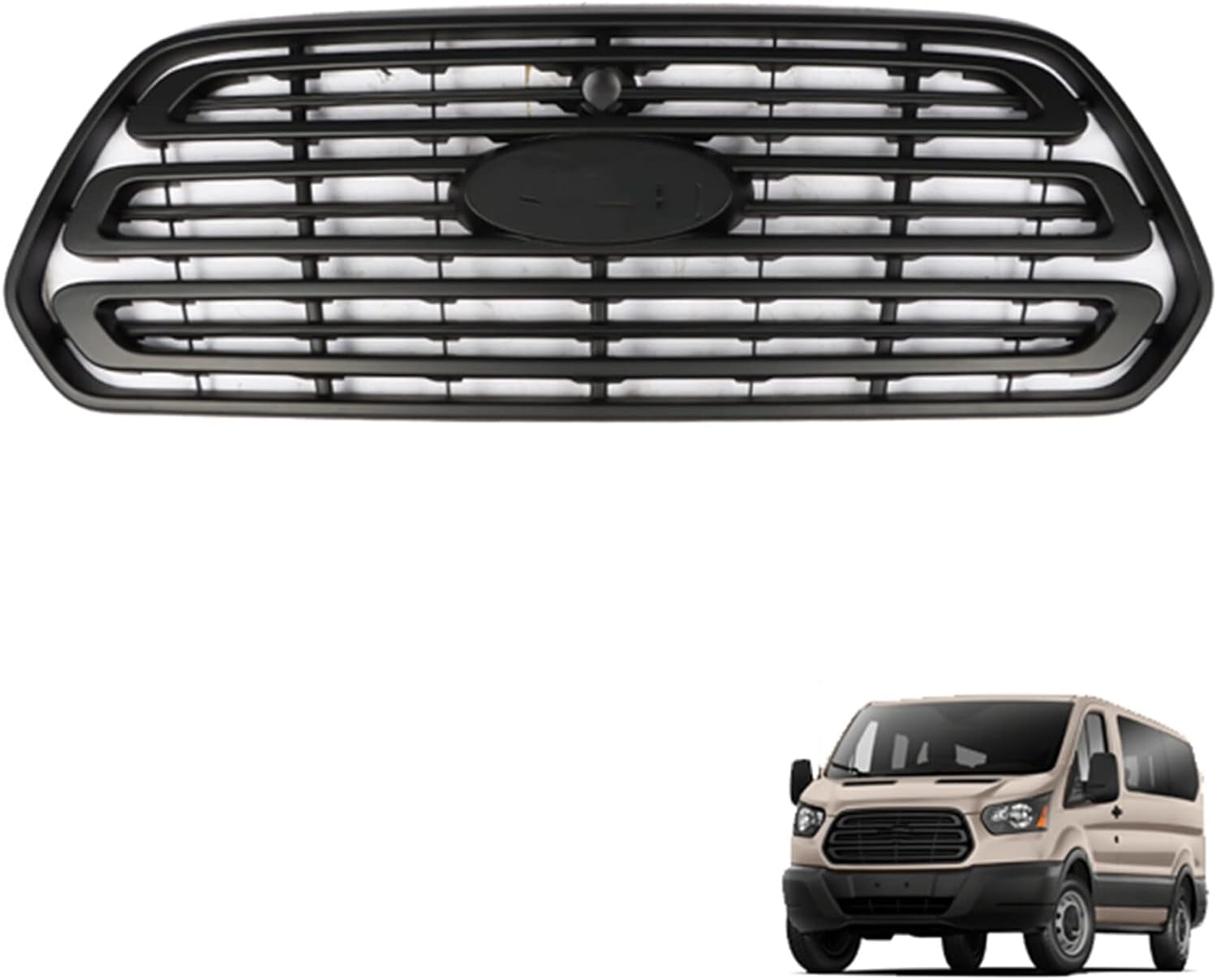 labwork Front Bumper Grille Grill Black Replacement for 2015-2019 ...