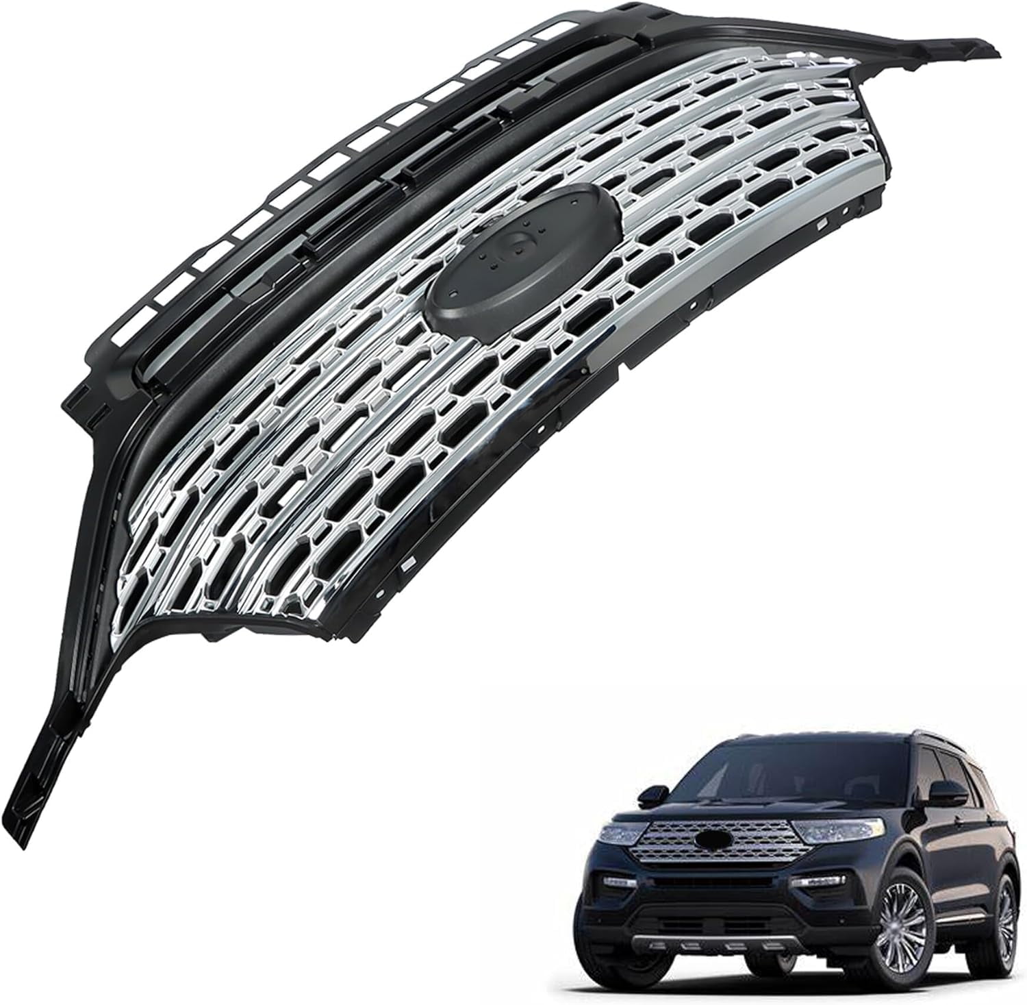 labwork Front Bumper Upper Grille Grill For 20 21 Ford Explorer Mesh ...