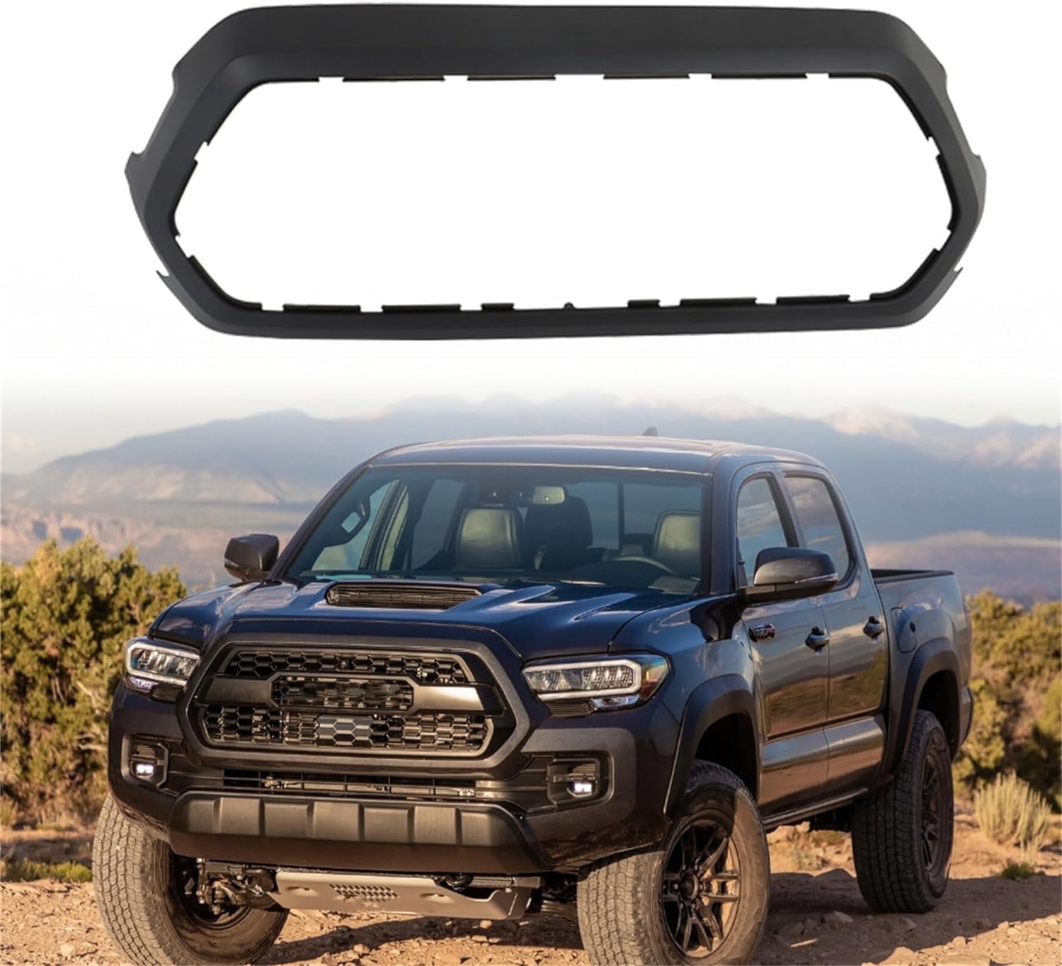 labwork Front Upper Grille Outer Frame Surround Black Plastic ...