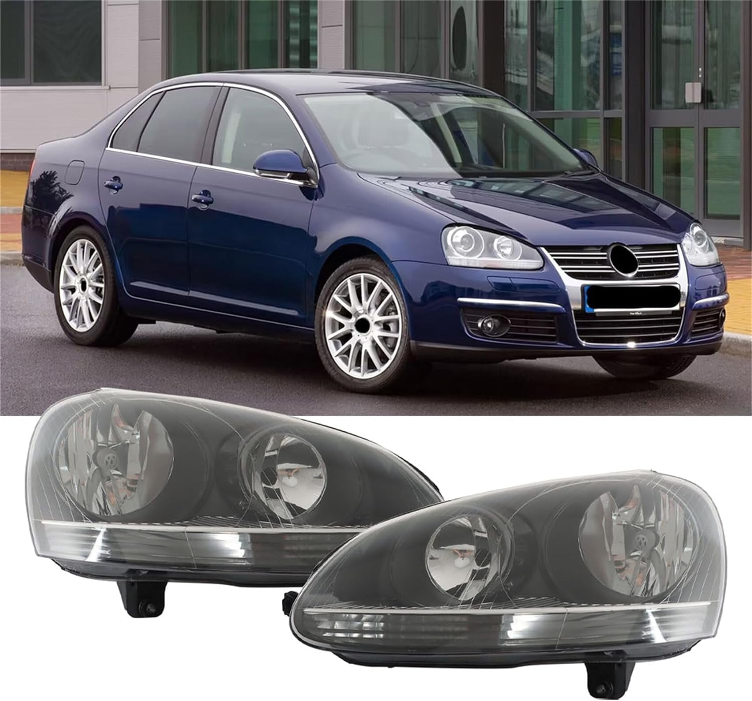 labwork Headlight Assembly Replacement for Jetta 2006-2009 Halogen ...