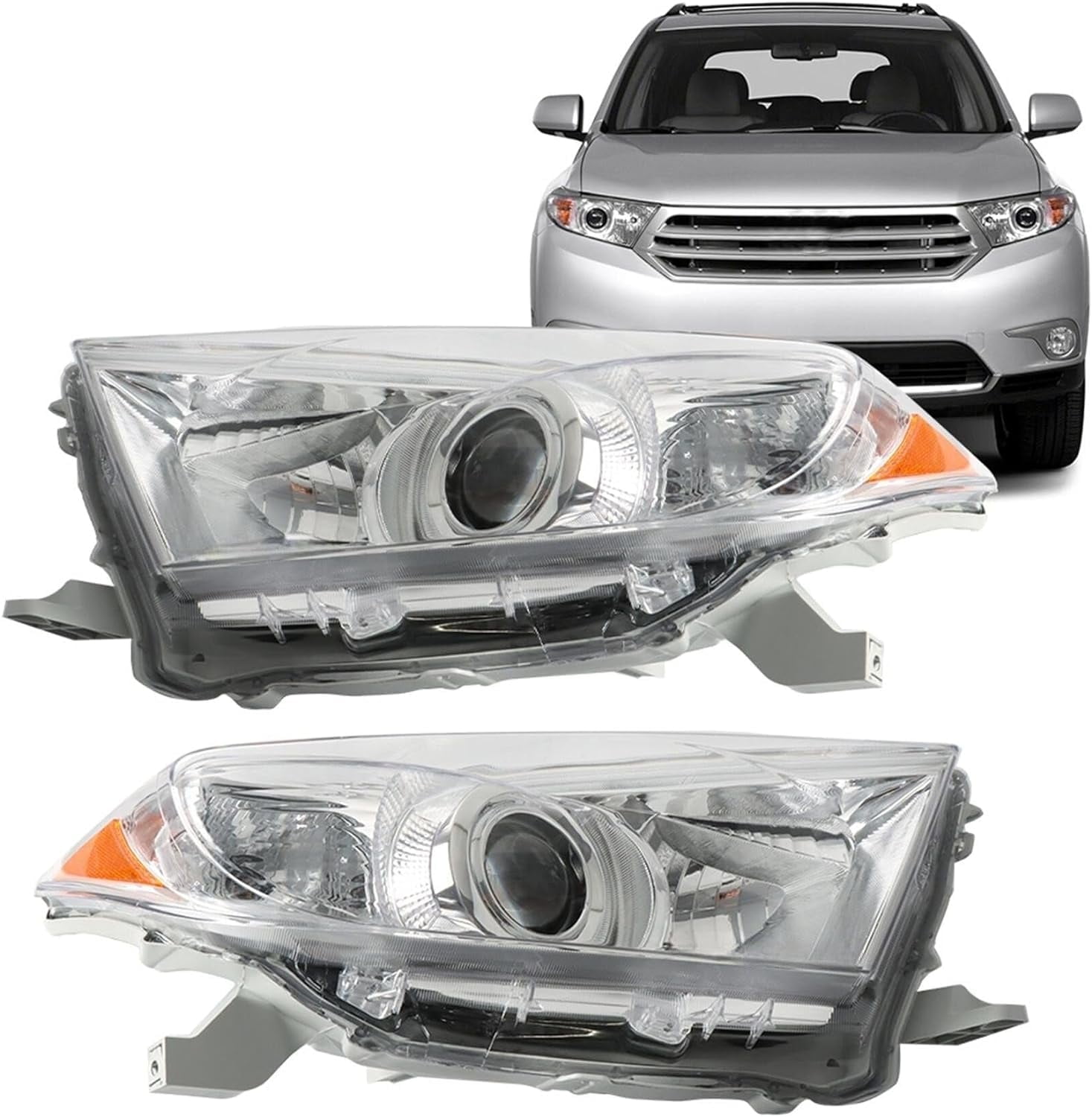 labwork Headlight Assembly Replacement for Toyota 2011-2013 Highlander ...