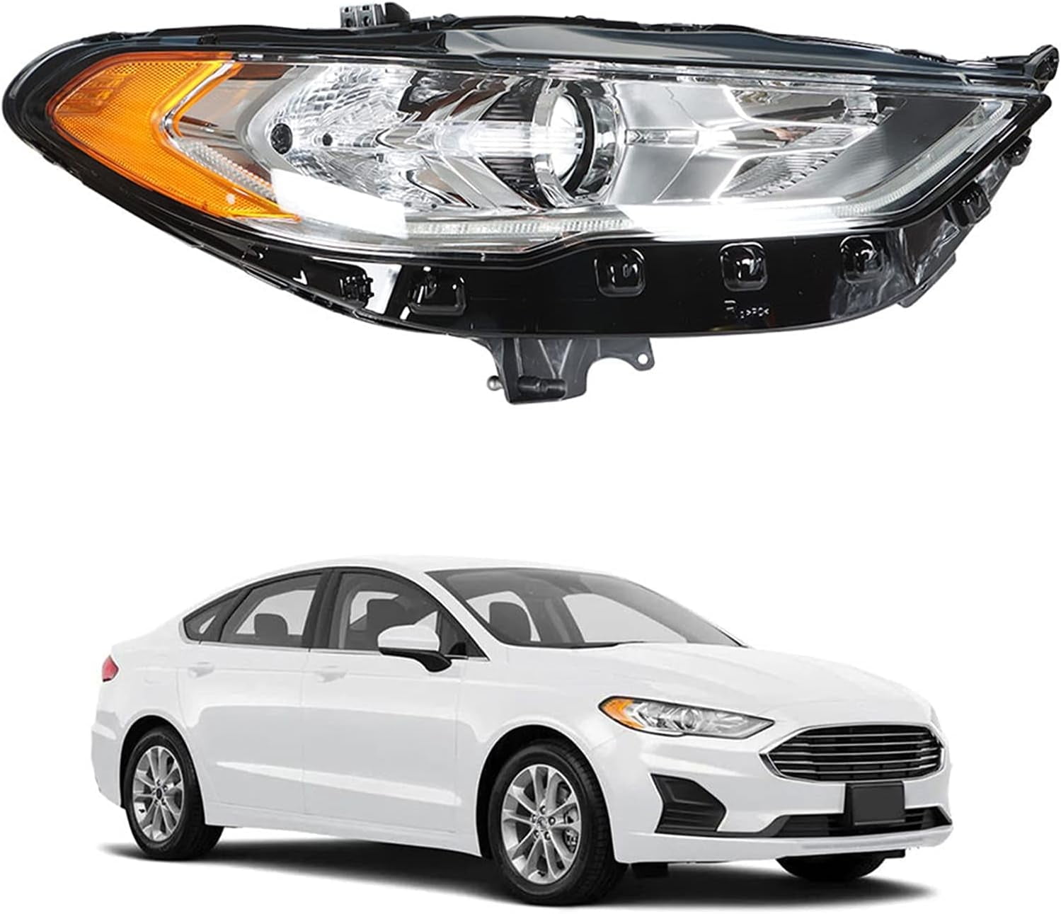 labwork Headlight Replacement for 2017 2018 2019 Ford Fusion Halogen w ...