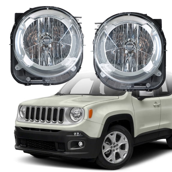 labwork Headlights Front Head Lamps Replacement for 2015 - 2018 Jeep ...