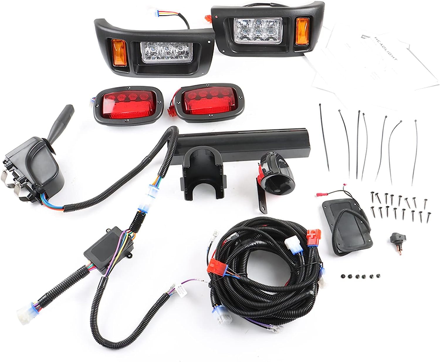 labwork LED Deluxe Street Legal Light Kit Replacement for Club Car DS ...