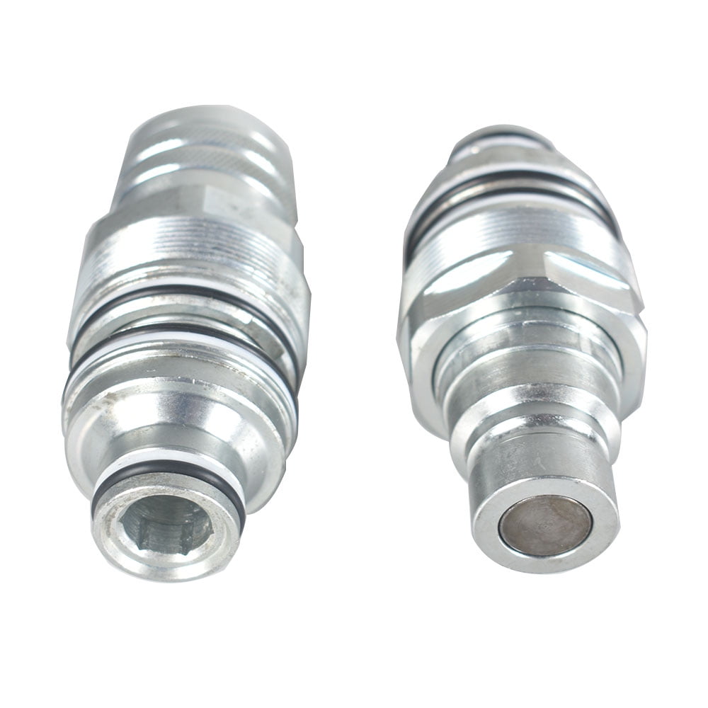 labwork Male & Female Flat Face Coupler Kit 6679837 6680018 For Bobcat ...