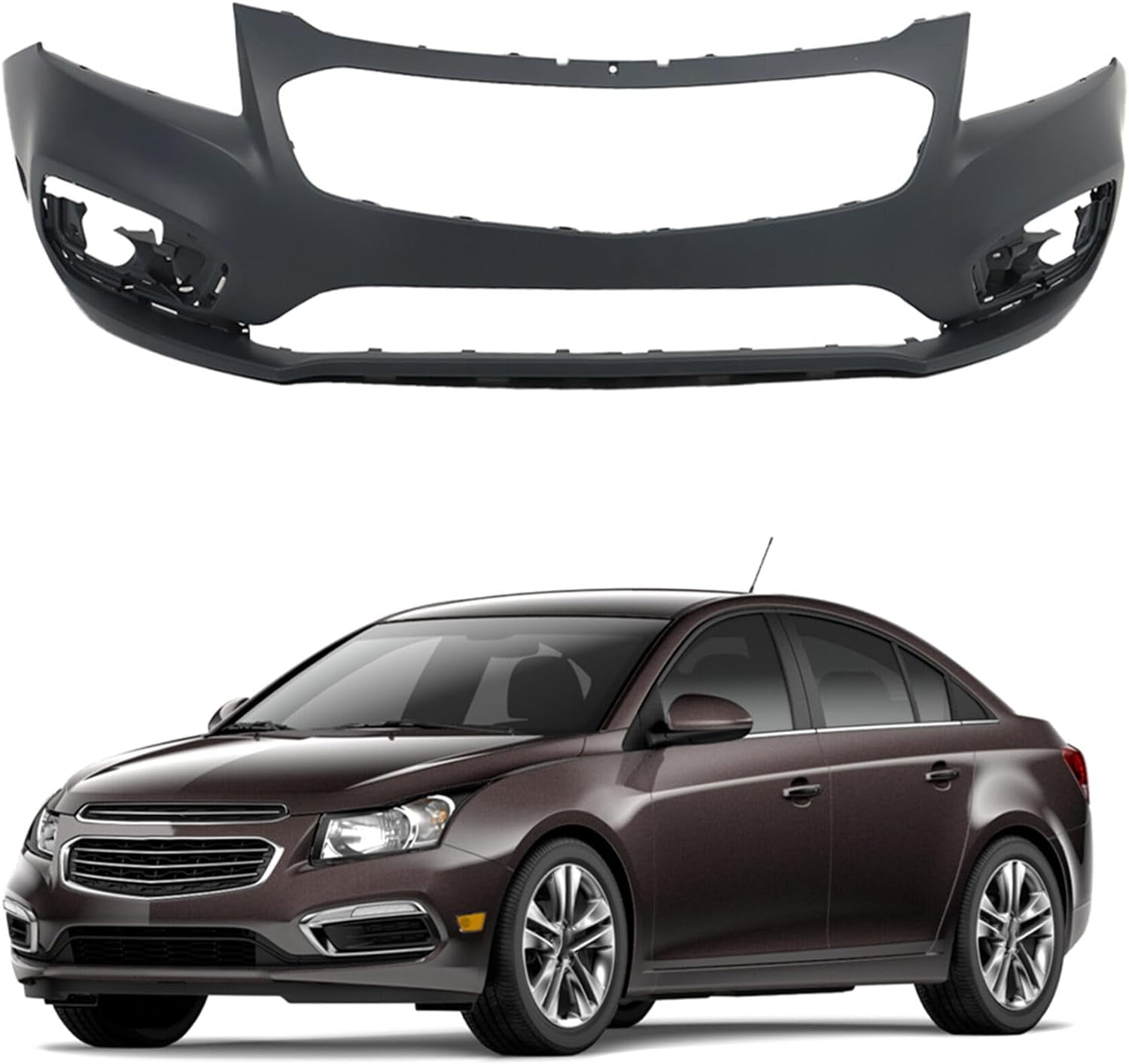 labwork Primed Front Bumper Cover Replacement for 2015 Chevrolet Cruze ...