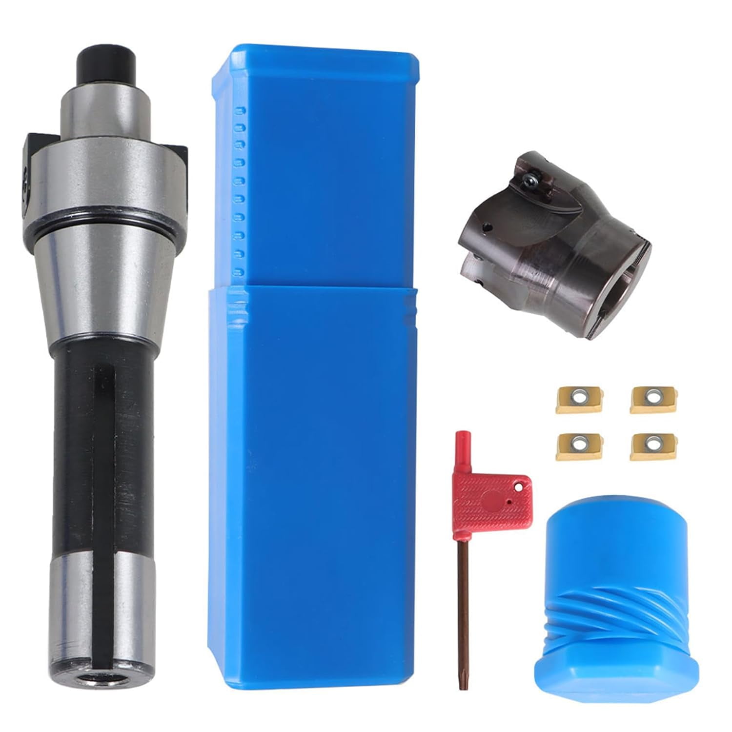 labwork R8 FMB22 Milling Shank with 4Pcs APMT1604 Inserts and T15 ...