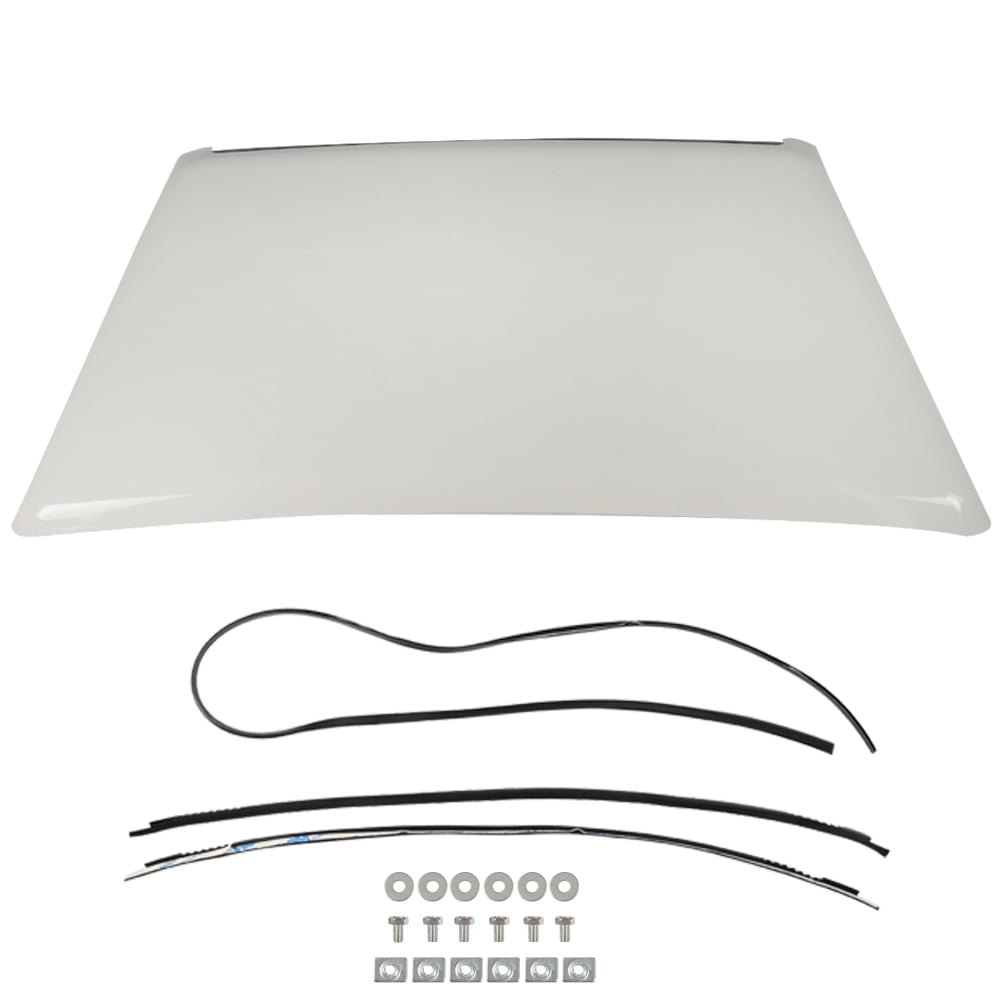 labwork White Crew Cab Front Hood Scoop Bulge Kit 7618134900 ...