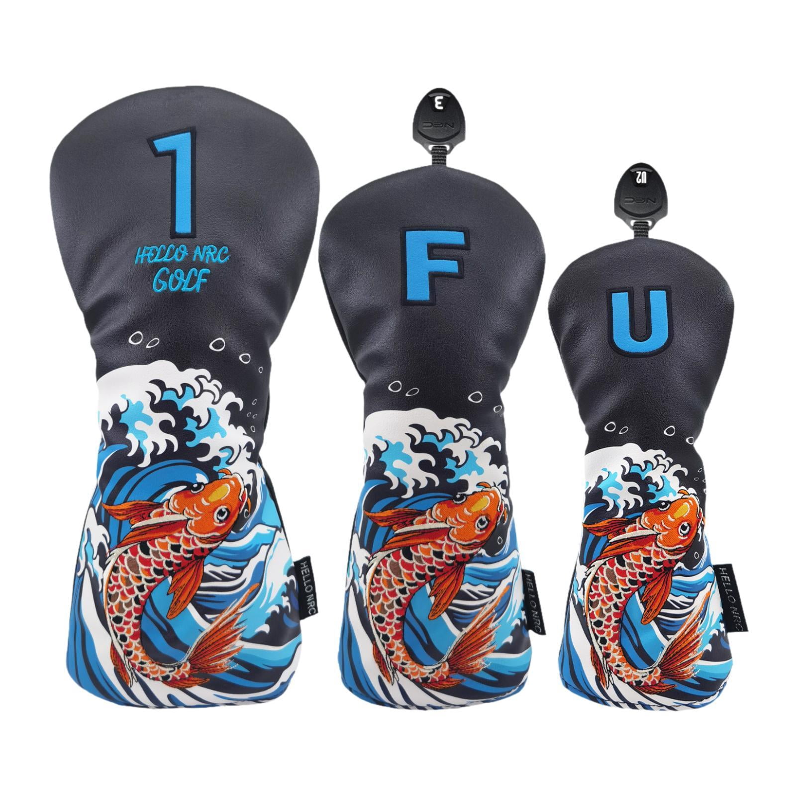 lacooooppia 3x Golf Club Head Covers Golf Head Covers. Driver Fairway ...