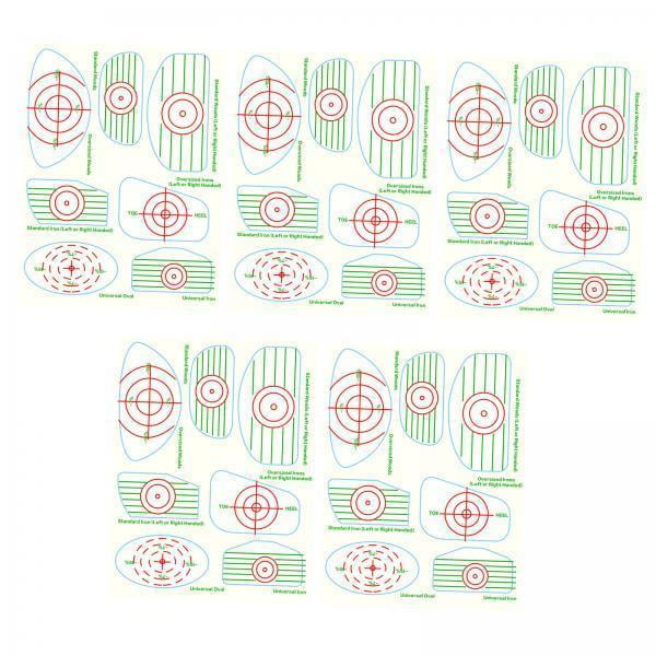 lacooooppia 3x Labels Portable Stickers for Swing Accuracy Beginner ...