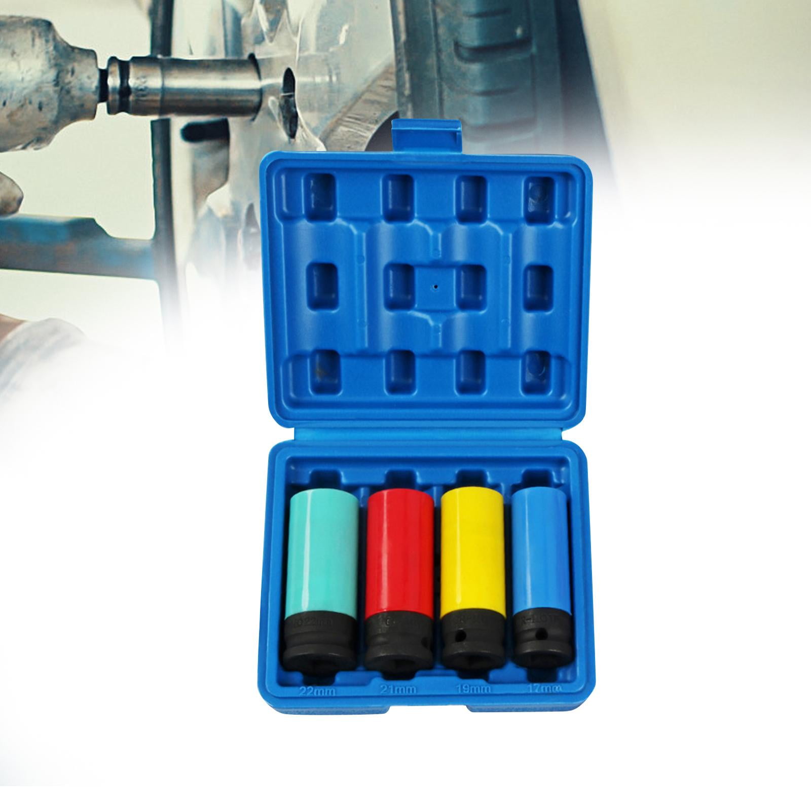 lacooooppia 4 Pieces 1/2inch Drive Wheel Socket Set 17mm 19mm 21mm 22mm ...