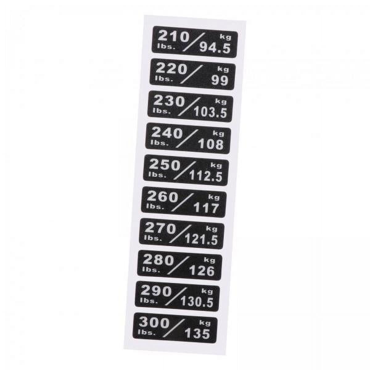 lacooooppia 4xWeight Stack Labels Weight Stickers for Workout Indoor ...