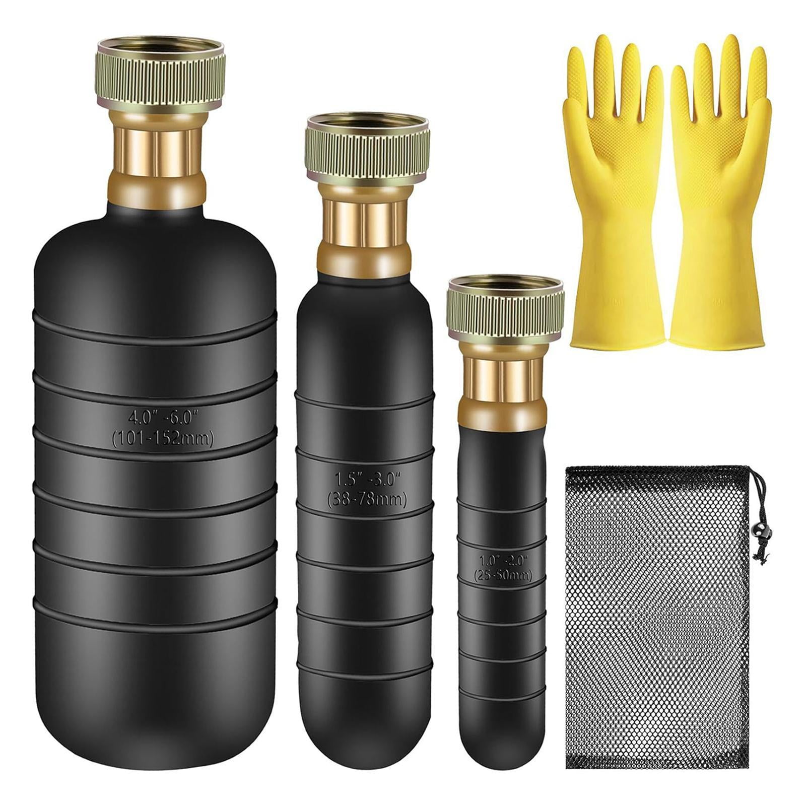 lacooooppia Drain Bladder Kit Rubber Fits 1 to 6 inch Pipe Cleaning ...