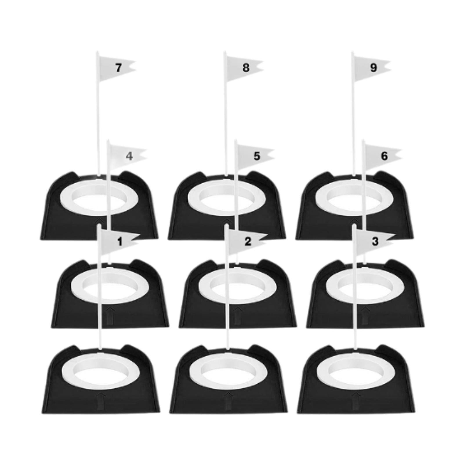 lacooooppia Golf Putting Cups Flags Golf Putting Hole Cup for Office ...