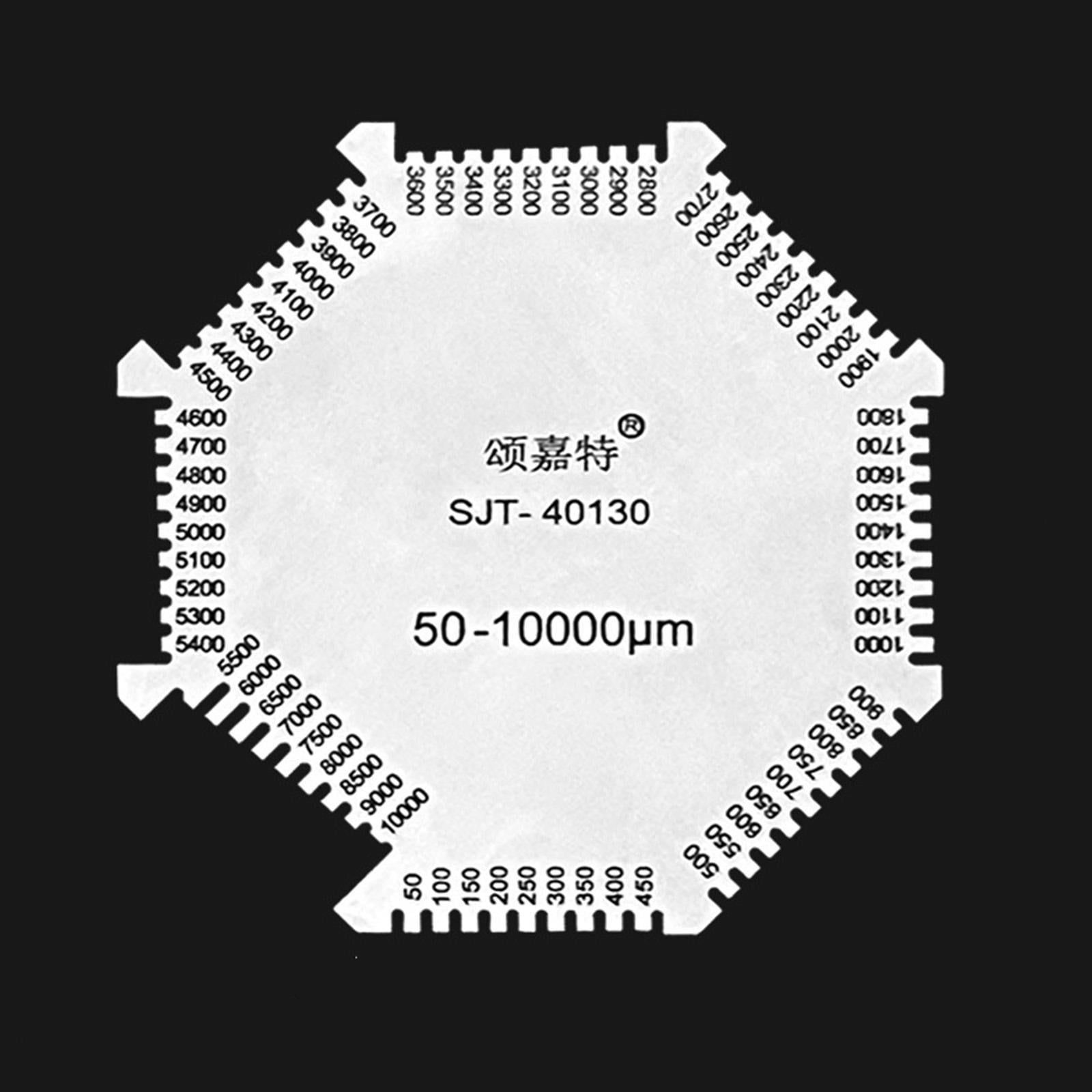 lacooooppia Octagonal Wet Film Comb Thickness Gauge Reusable ...